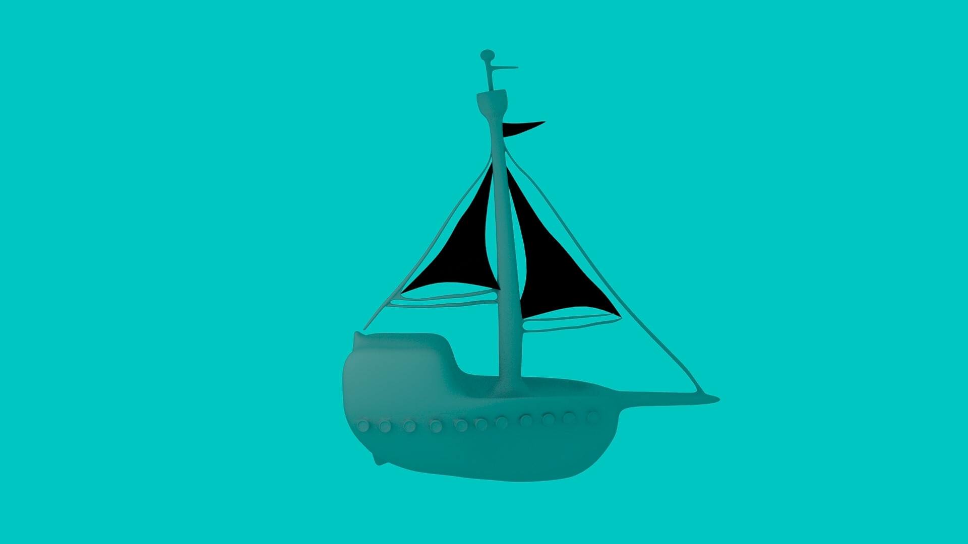 ArtStation - Stylised boat model