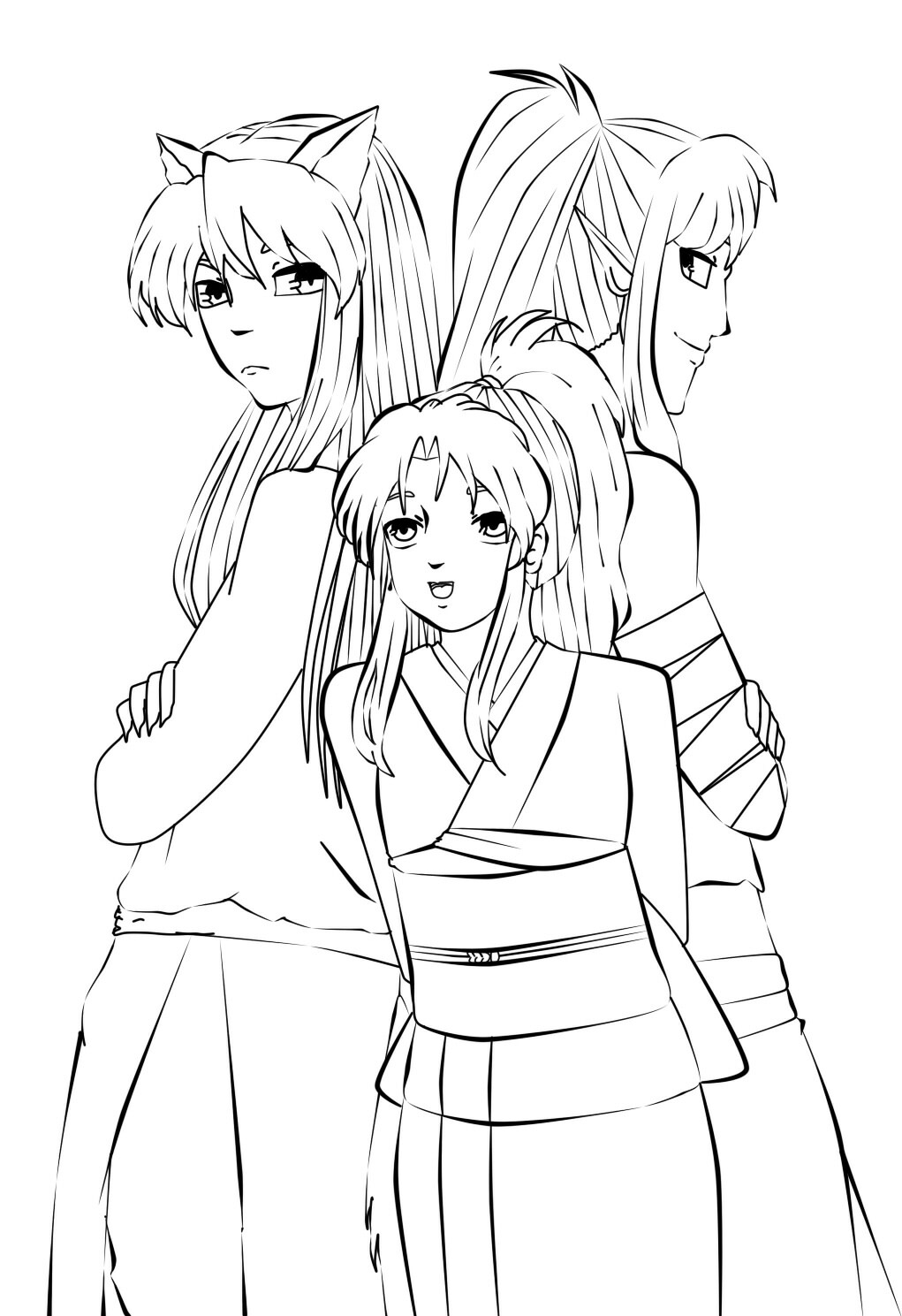 yu yu hakusho coloring pages