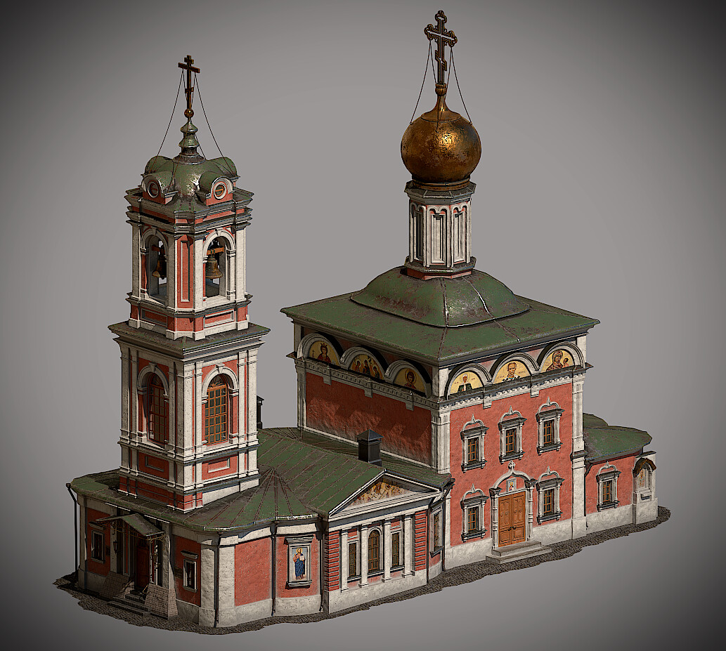 ArtStation - Orthodox church , Russian temple , cathedral
