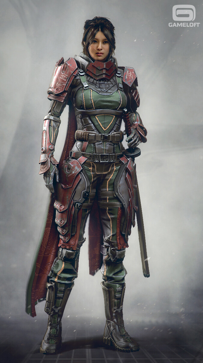 ArtStation - woman samurai