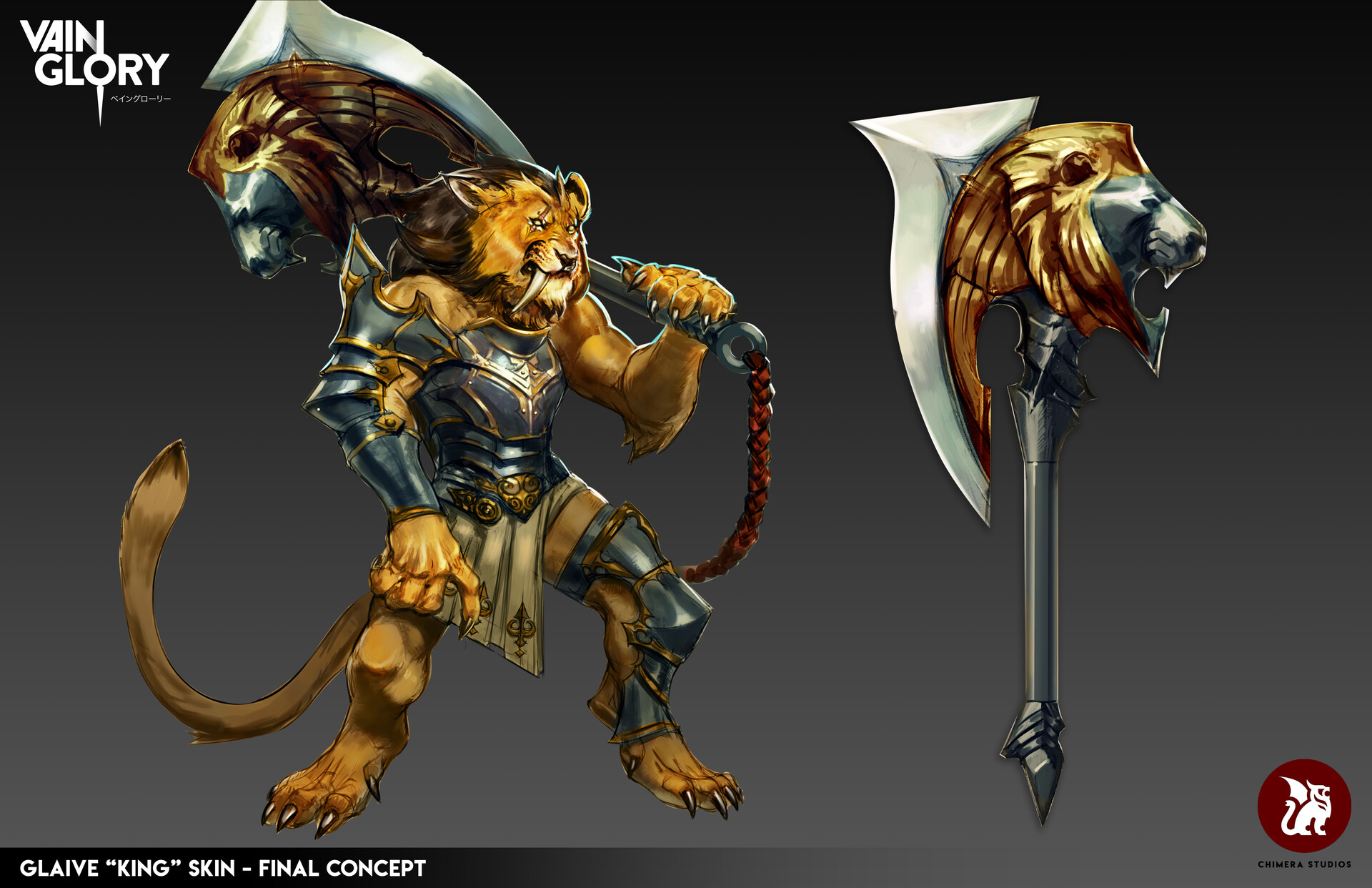 ArtStation - Vainglory: Glaive "King" Skin