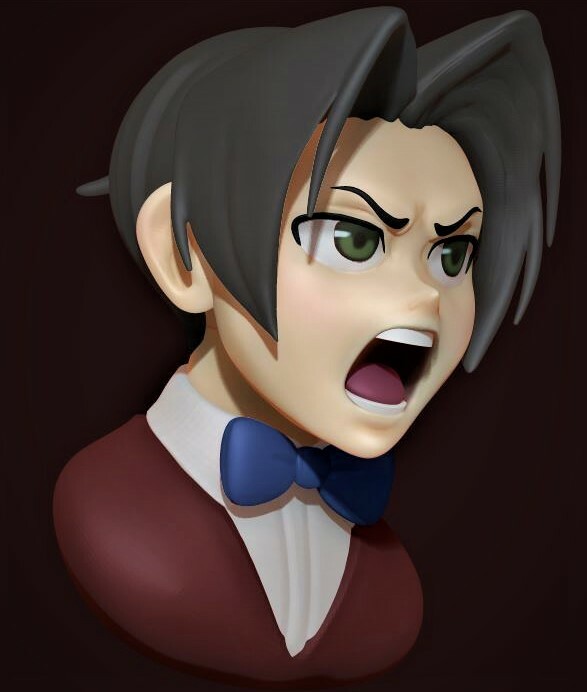 ArtStation - Young Miles Edgeworth Fanart