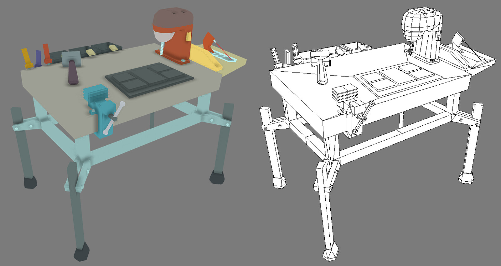 Lynda Murray - DUSTWUN: Hard Surface & Prop Art Samples