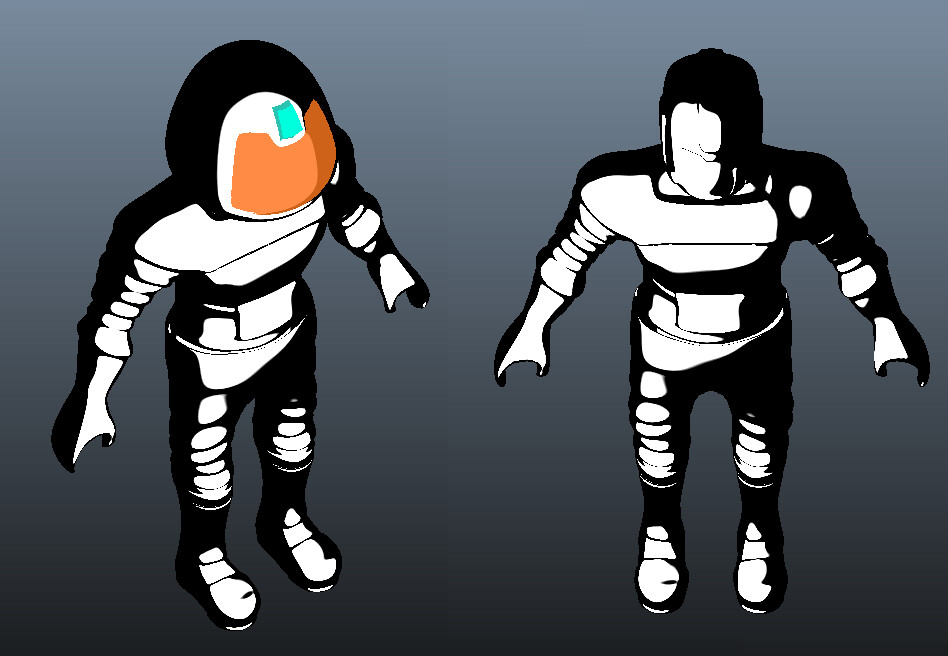 ArtStation - Simple Character for space game