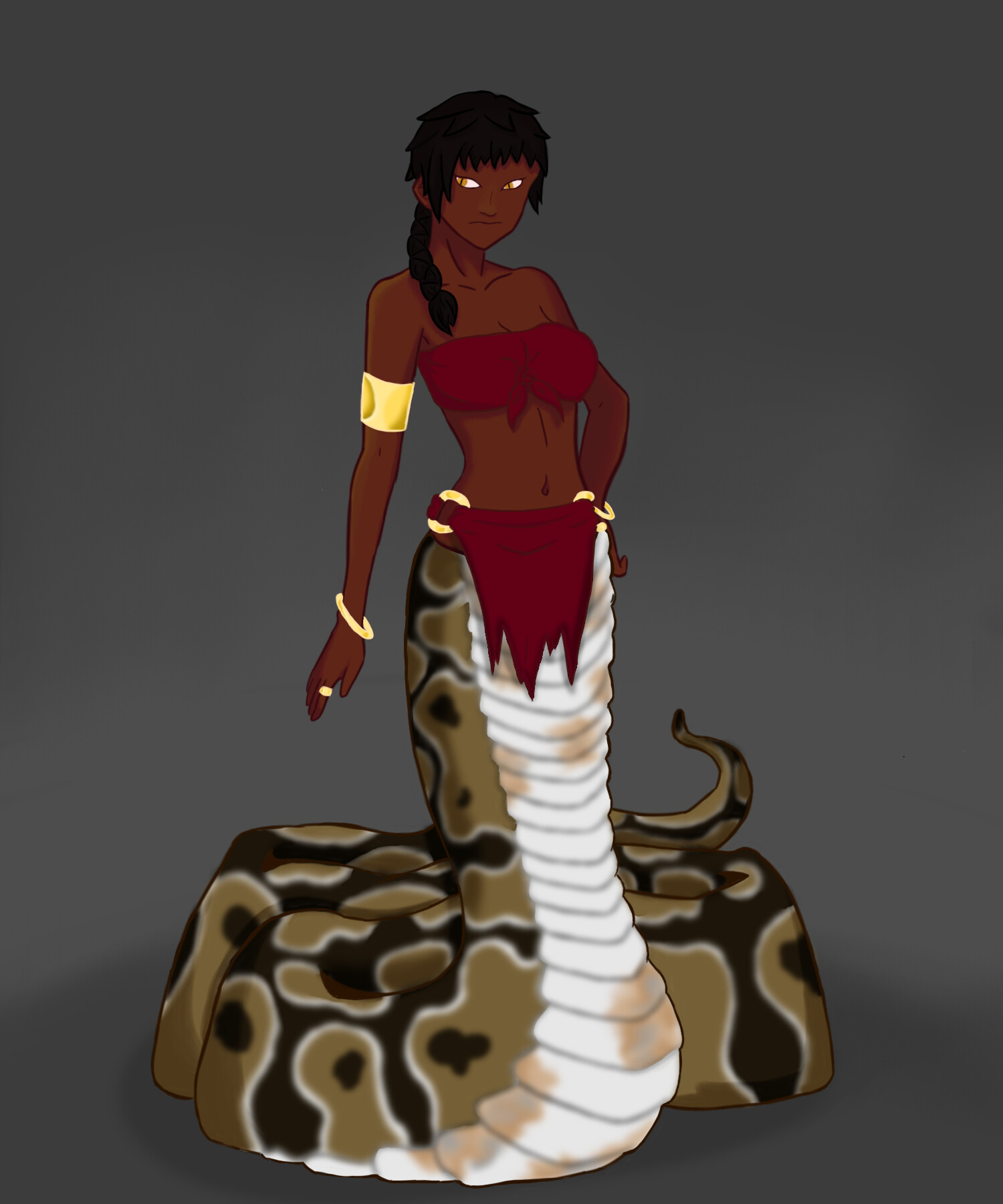 ArtStation - Ball python naga