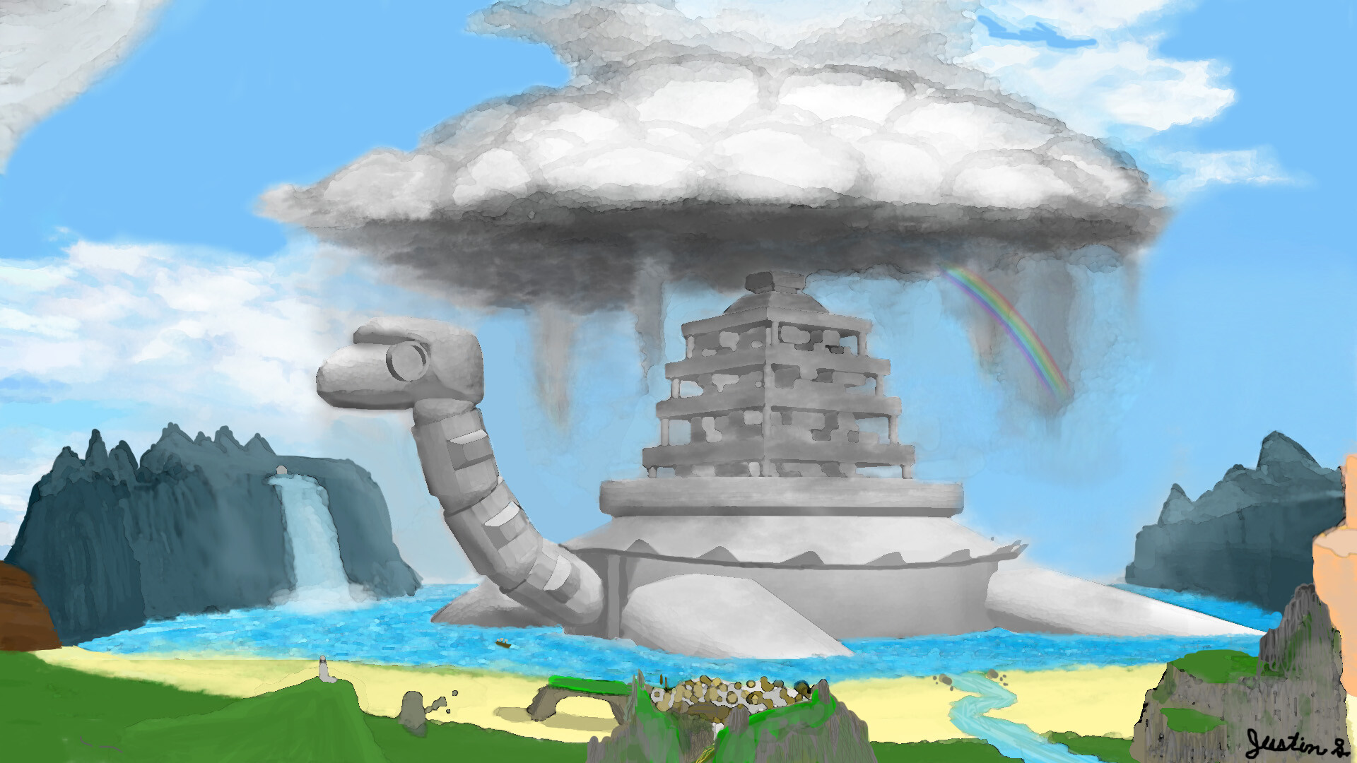 Justin Sharpe - Land of the Colossus 2D/3D Project / Dreams Project