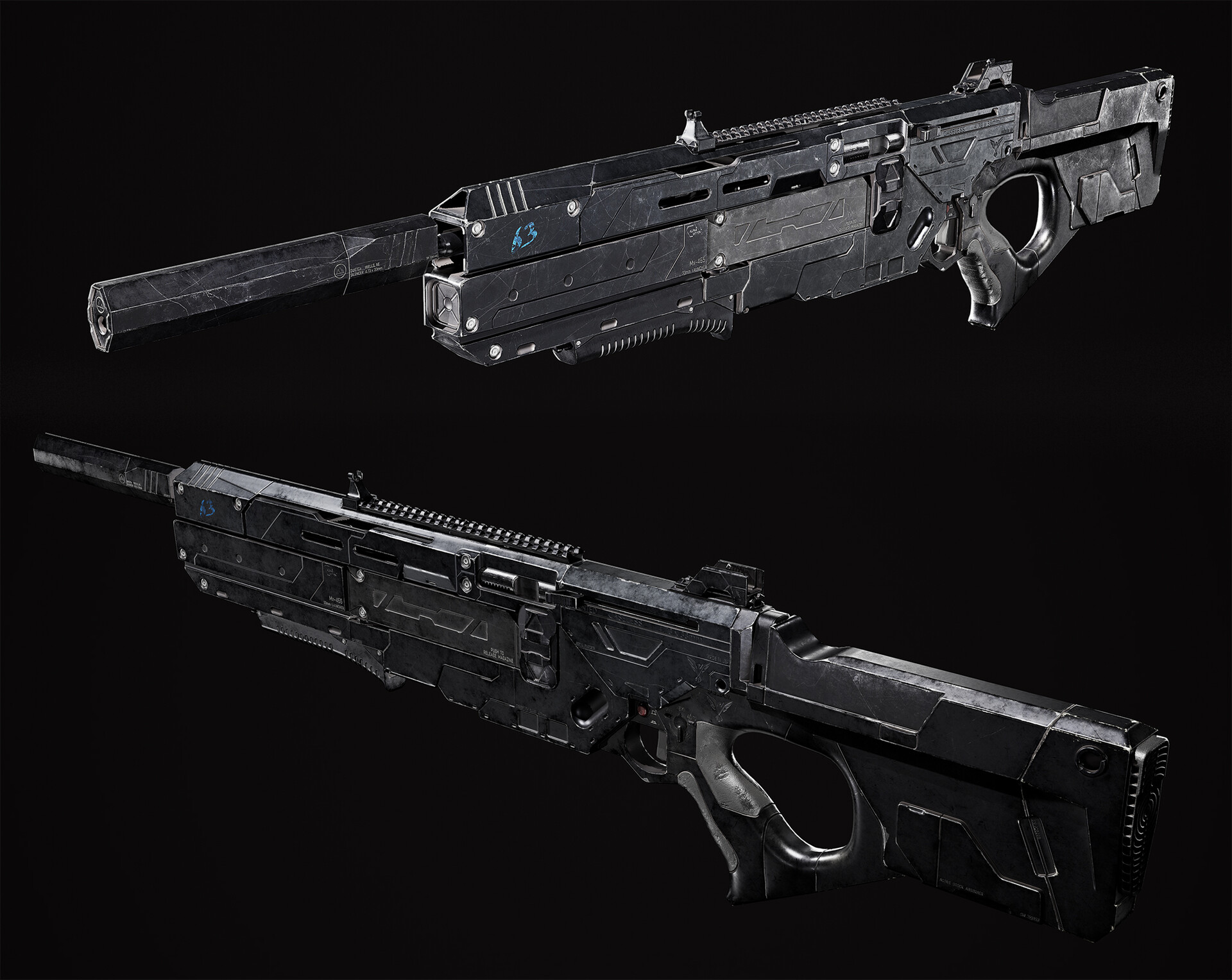 ArtStation - Scifi Rifle