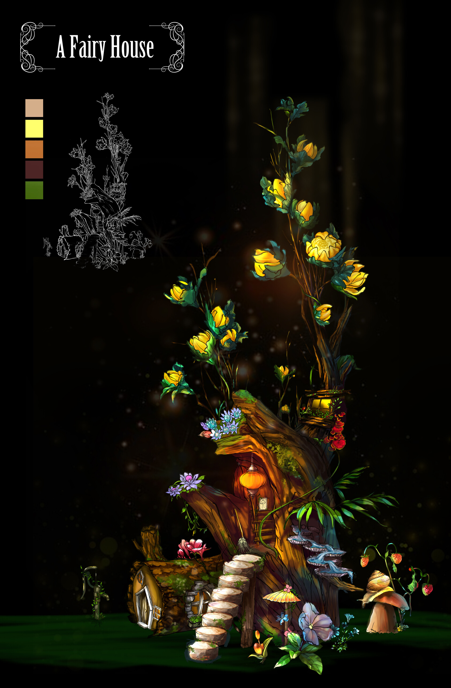 ArtStation - Fairy House Design [Fantasy]