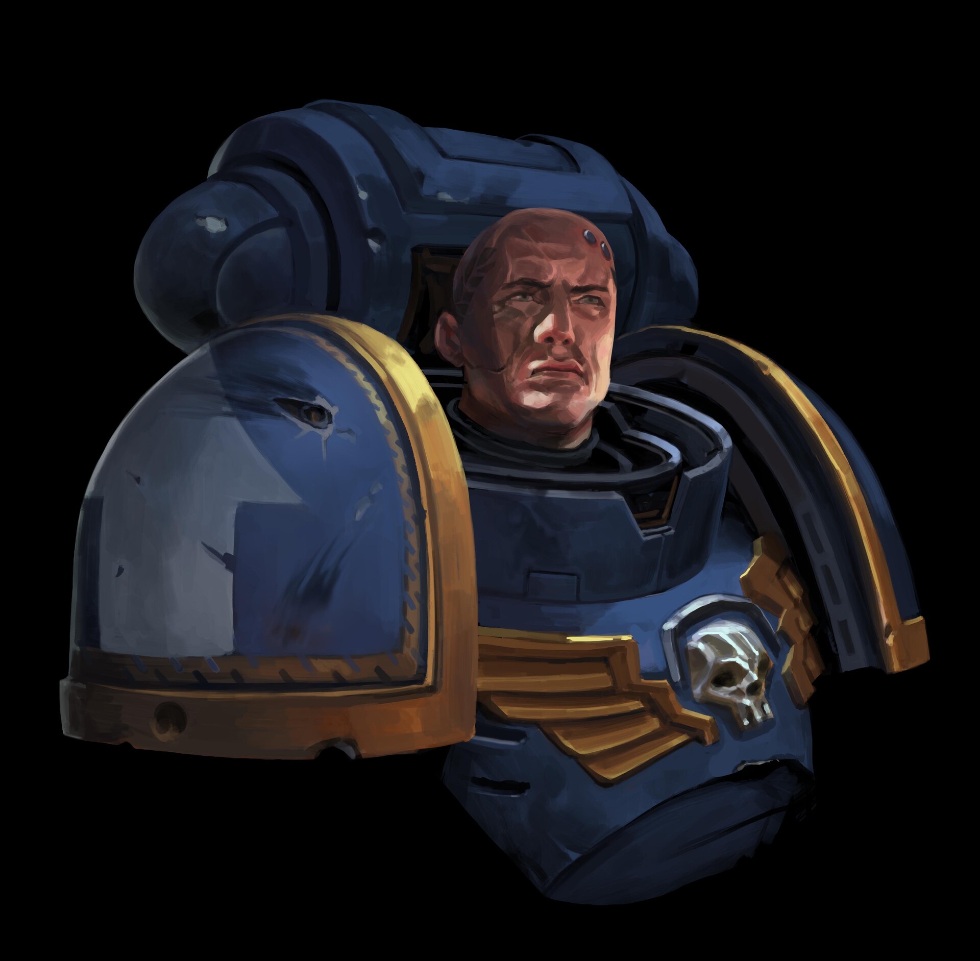 ArtStation - Ultramarine portrait