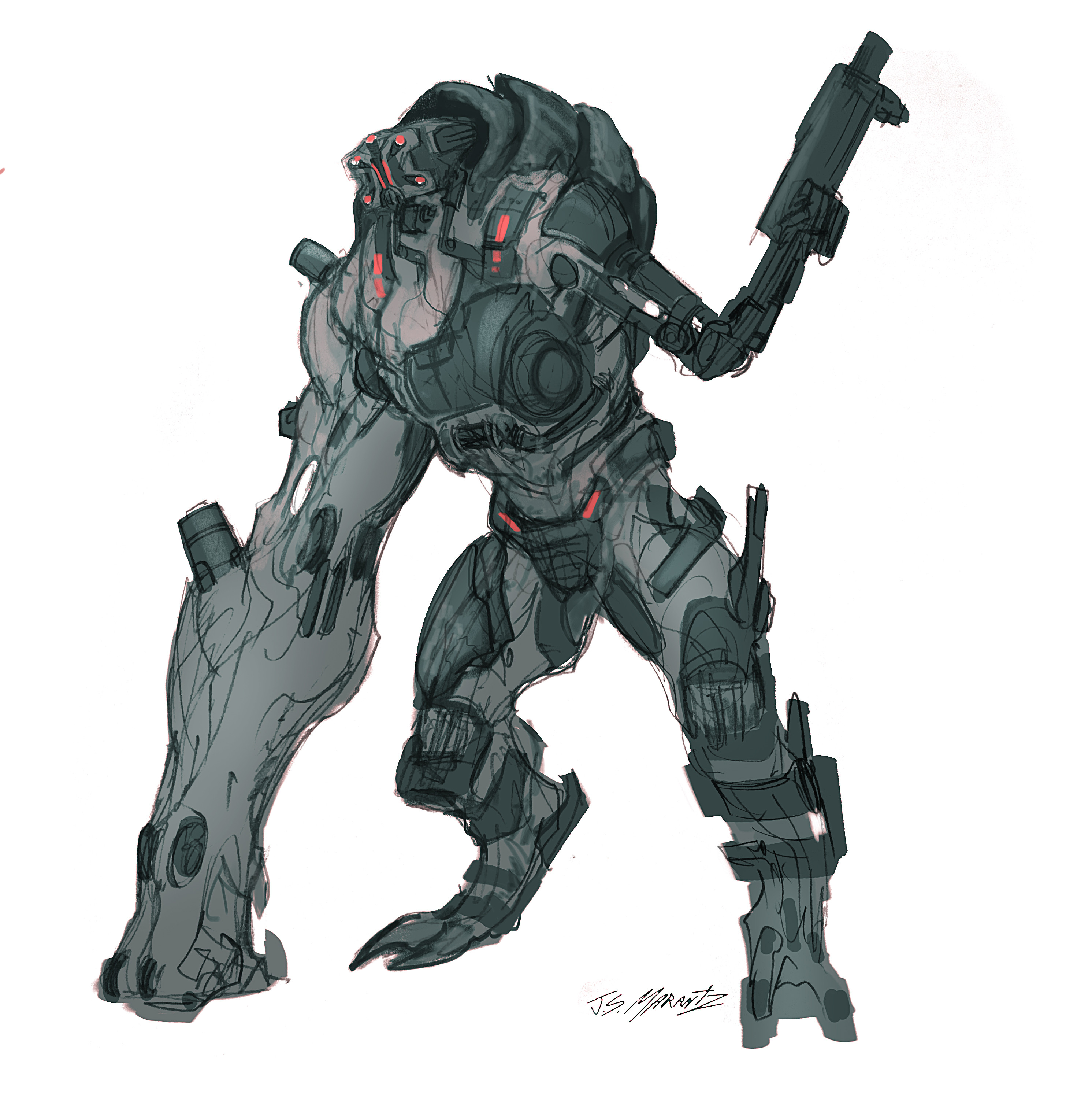 Jerad S. Marantz - GEARS 5: INFECTED DEEBEES SKETCHES