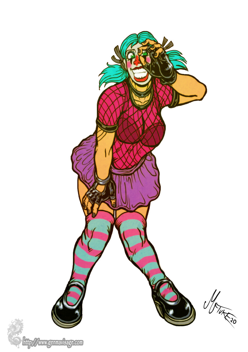 Thomas Tuke - Clown Girl Commission.