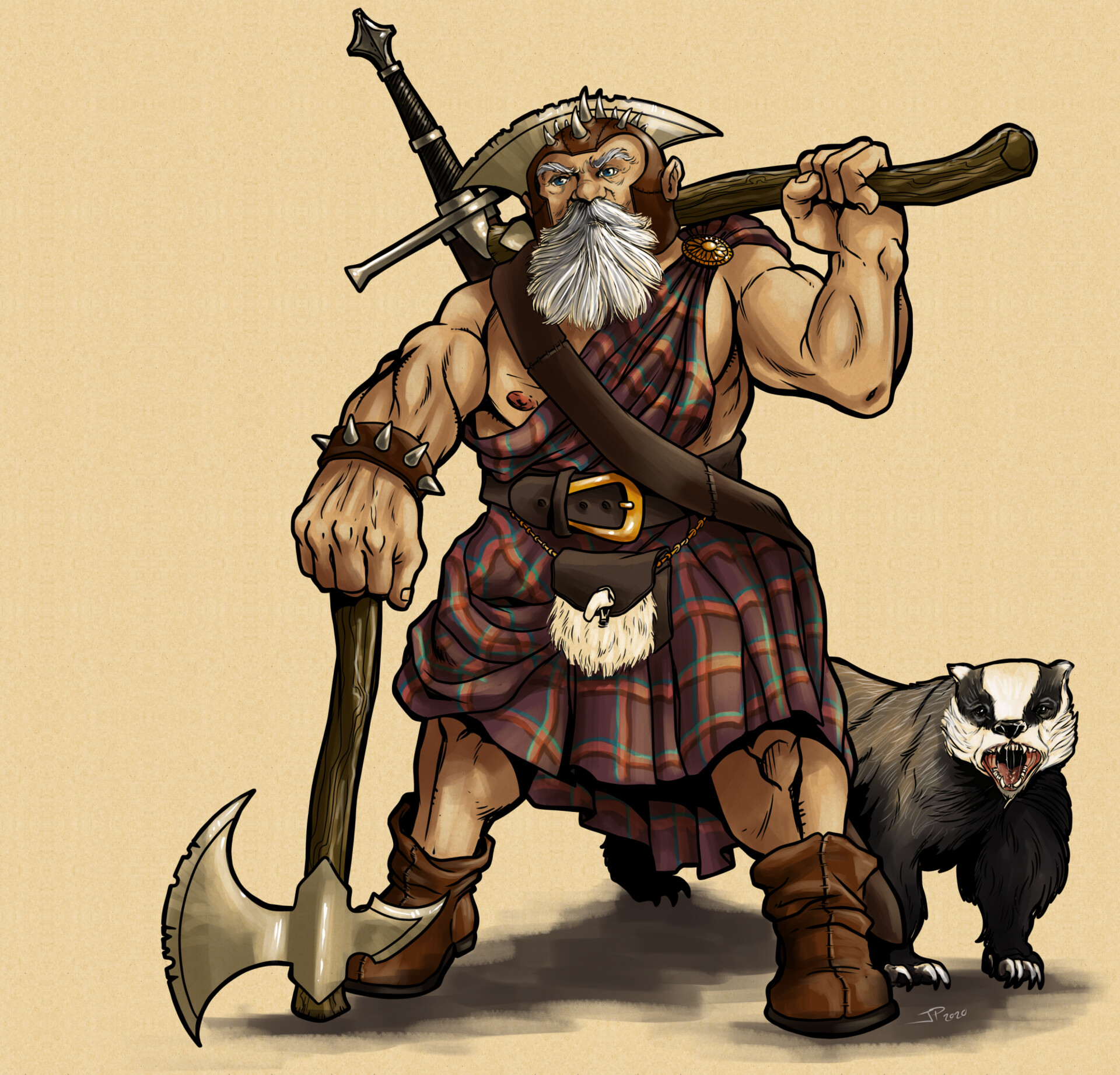 ArtStation - Dwarf Beserker