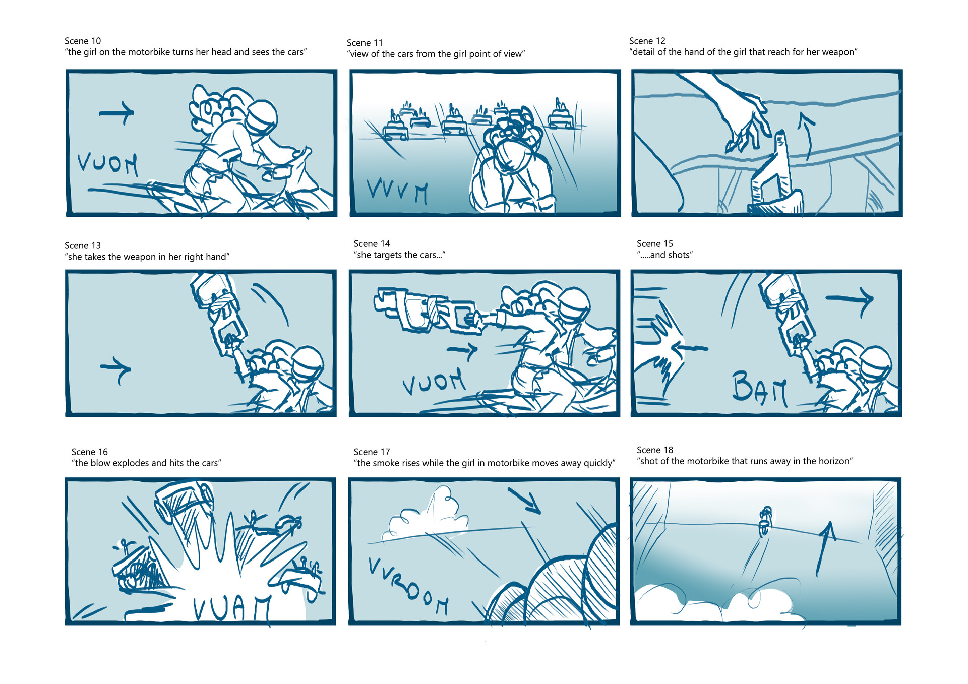 Jenny Geromin Color Spectrum Storyboard