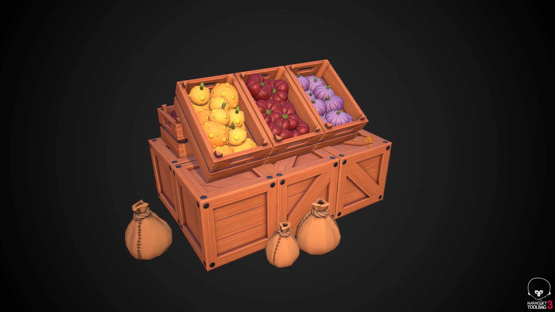ArtStation - Stylized fruit market