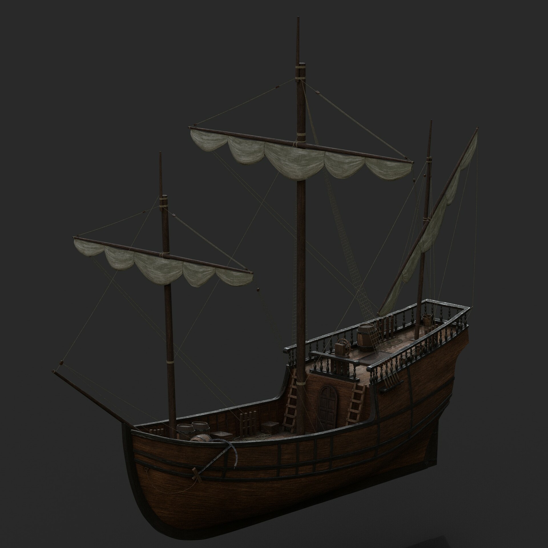 ArtStation - Santiago Spanish Galleon