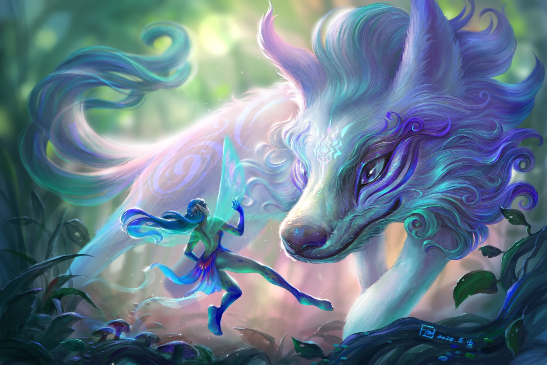 ArtStation - Wolf dog