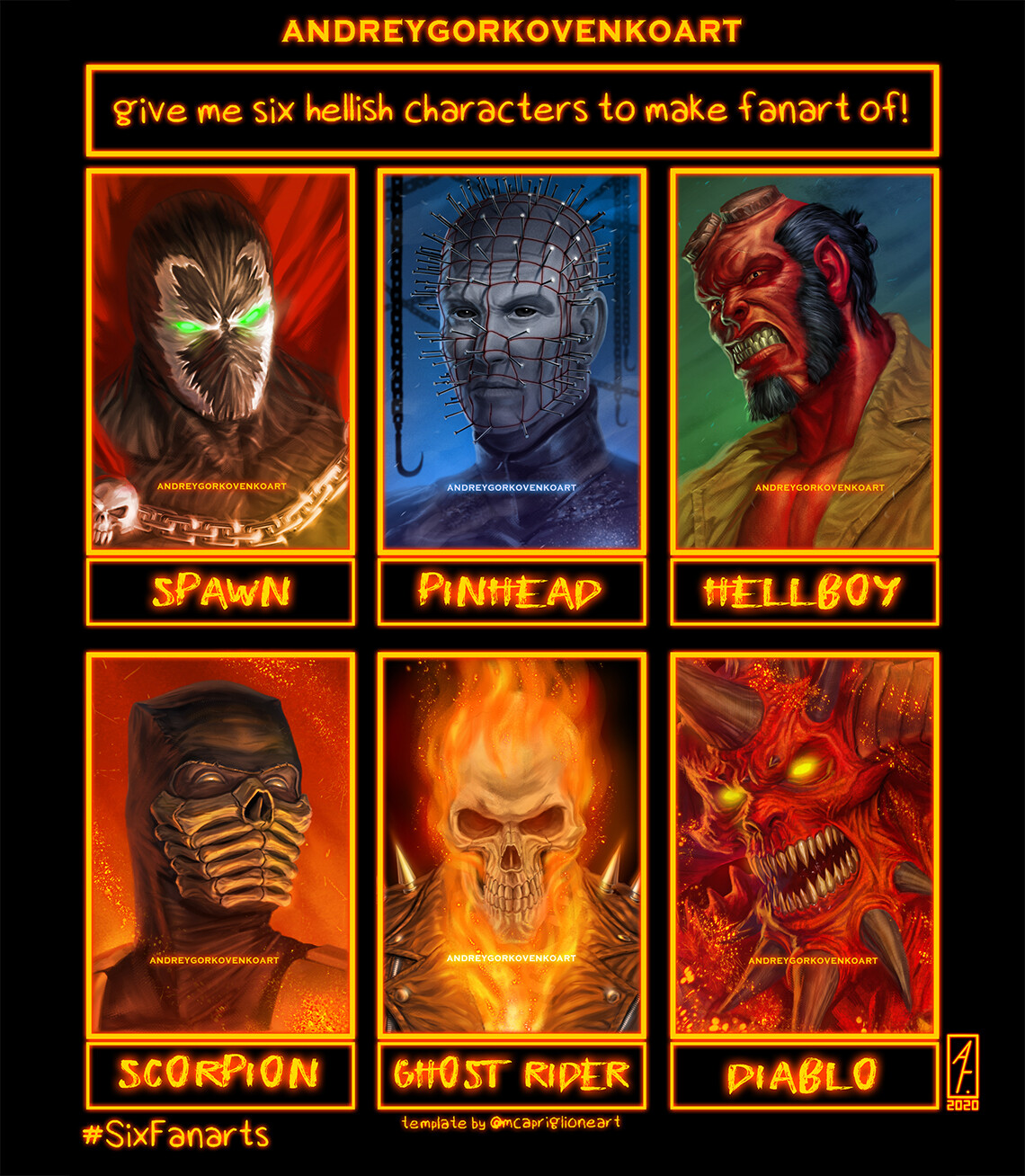 Spawn Vs Ghost Rider Vs Hellboy