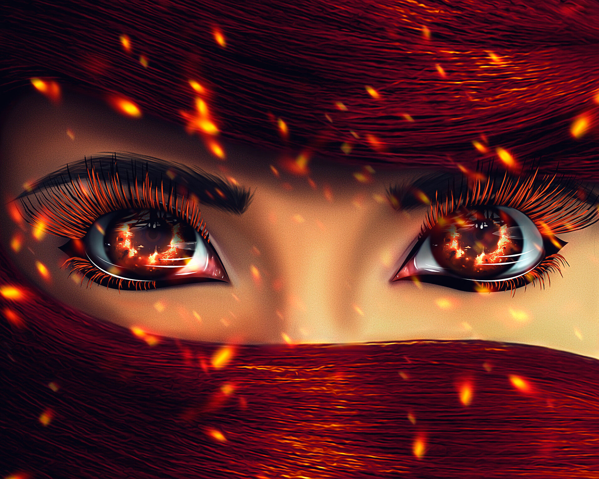 ArtStation - Fire eyes