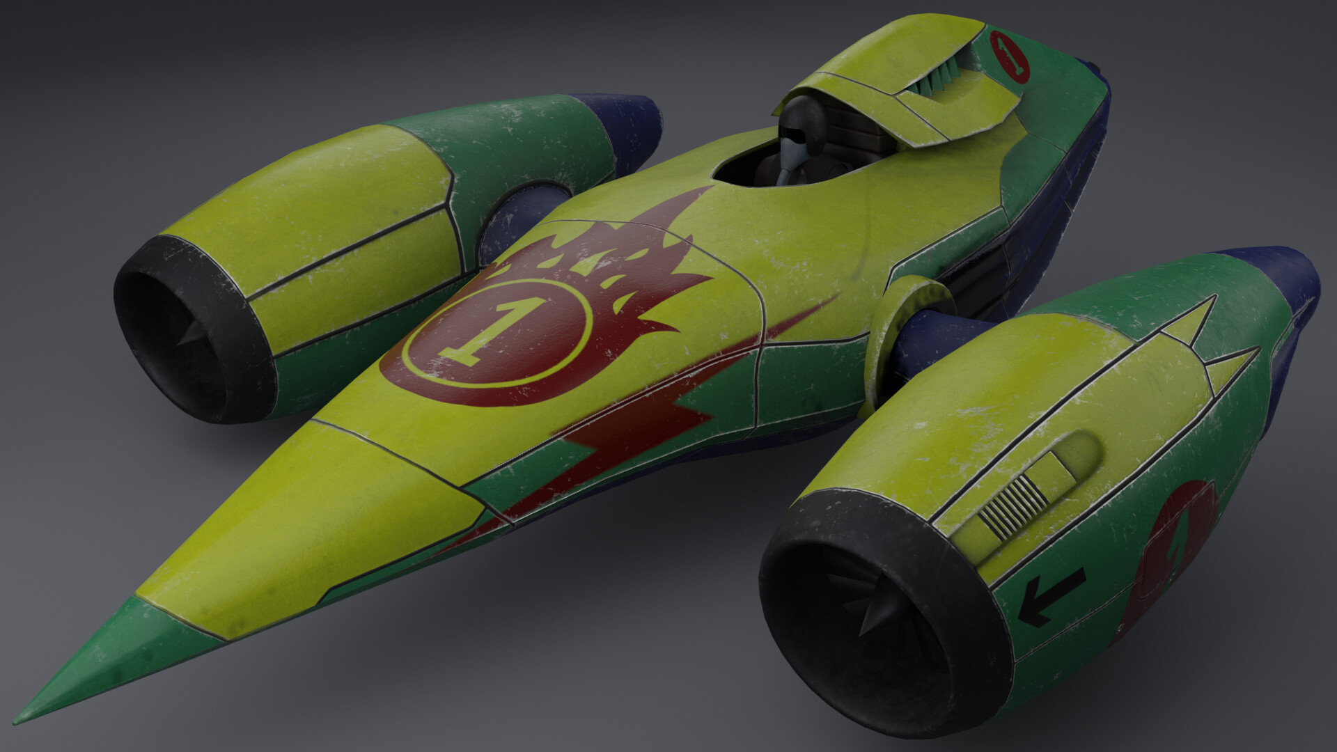 ArtStation - Sci-fi racing car