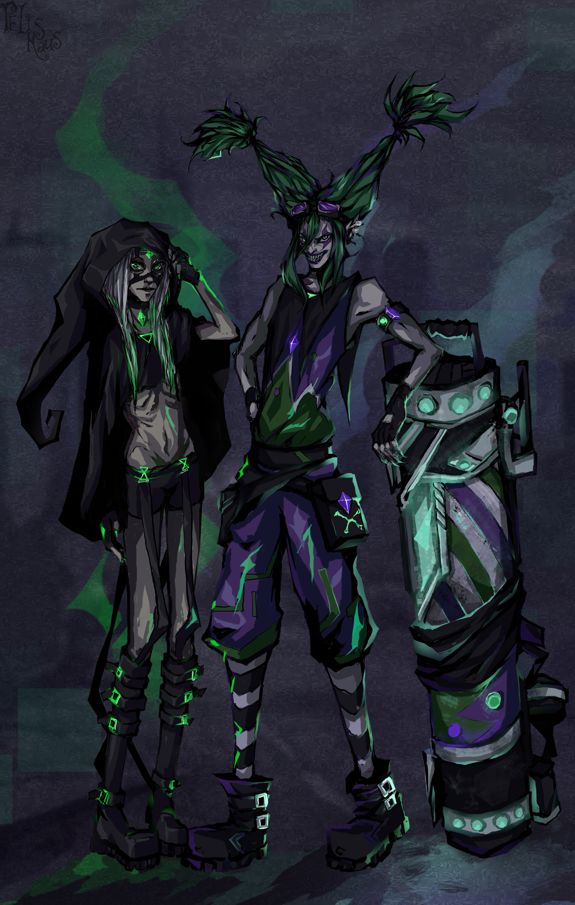 ArtStation - Punk characters Emitti.N and Kuzya