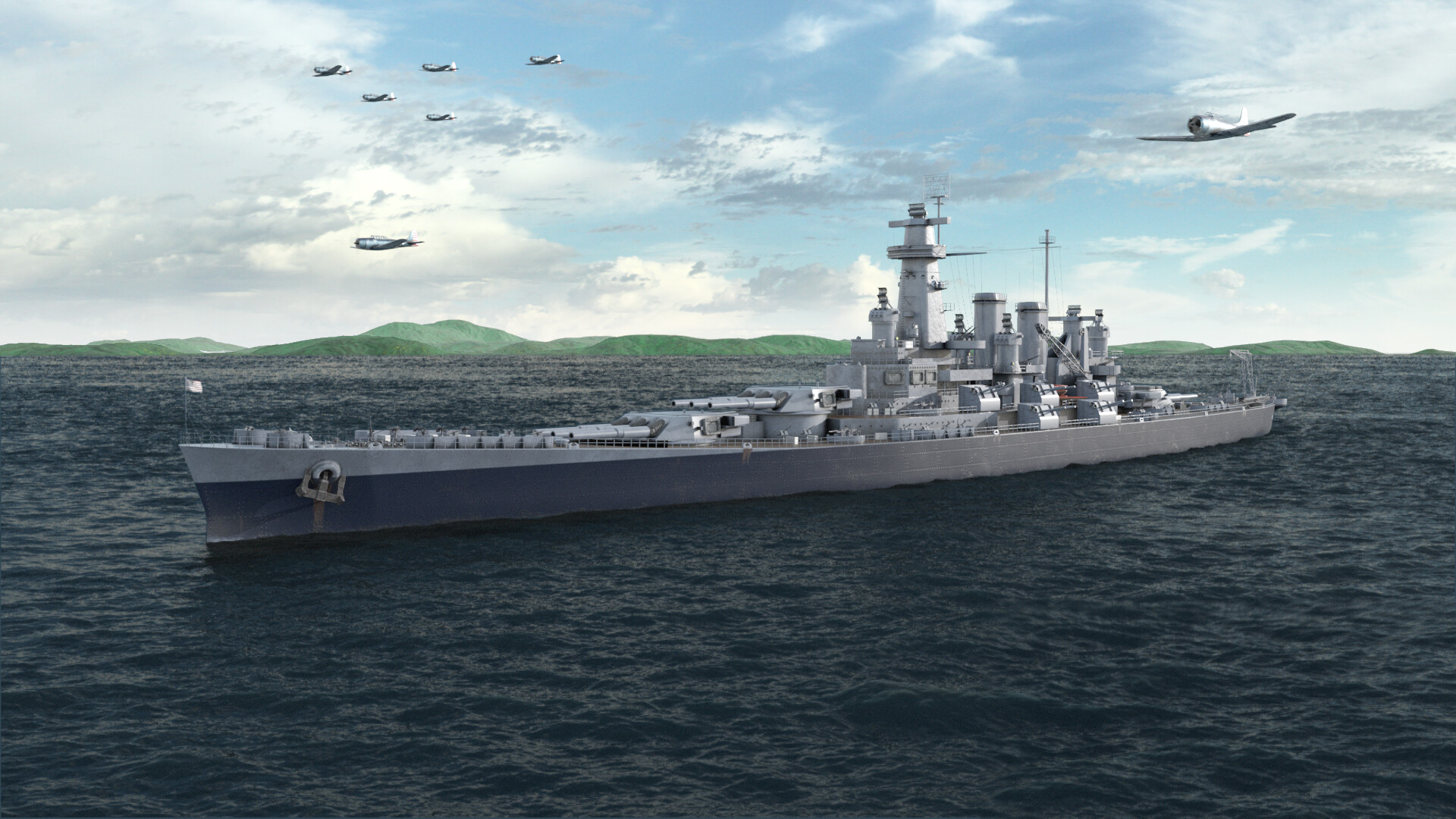 ArtStation - The Pacific - U.S.S. Washington (WIP)