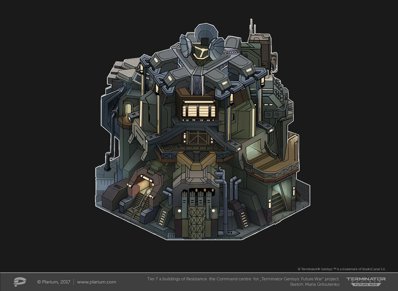 Maria CHERNOVA - Concept arts of buildings for the project "Terminator ...