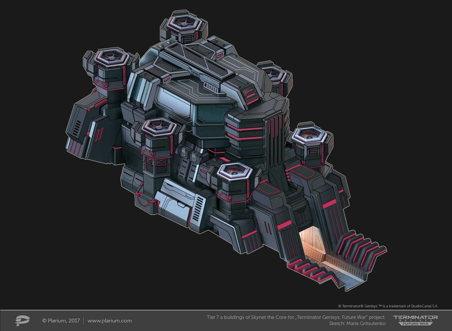 Maria CHERNOVA - Concept arts of buildings for the project "Terminator ...