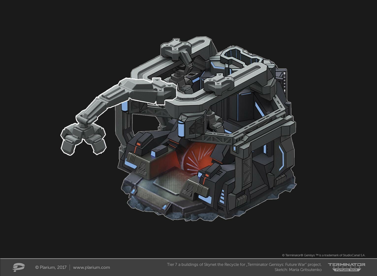 Maria CHERNOVA - Concept arts of buildings for the project "Terminator ...