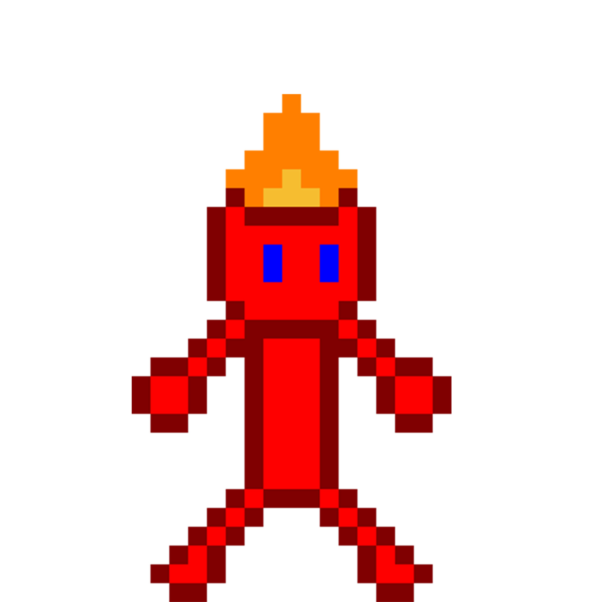 fire elemental pixel art