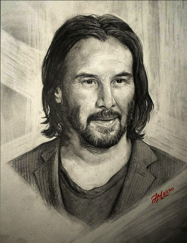 ArtStation - Keanu Reeves (Portrait Study)