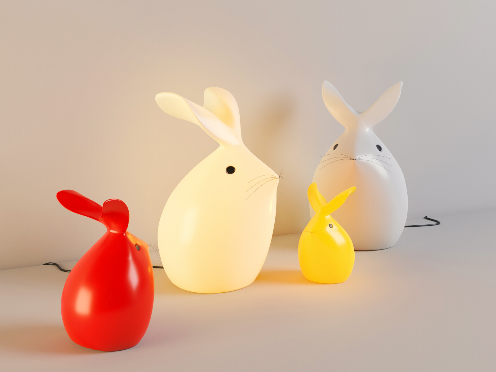 ArtStation - Freetime modeling - Rabbit Lights
