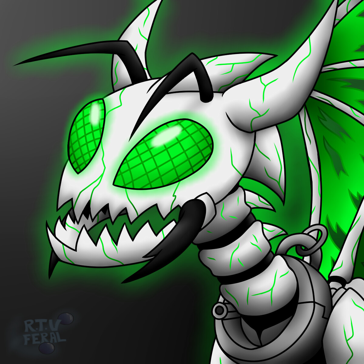ArtStation - skeleton dragon icon