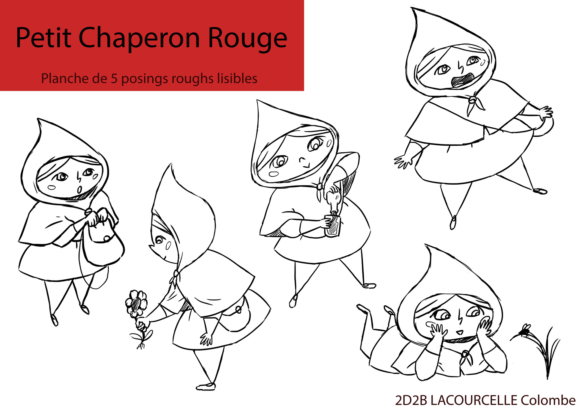 ArtStation - Petit Chaperon Rouge Posings