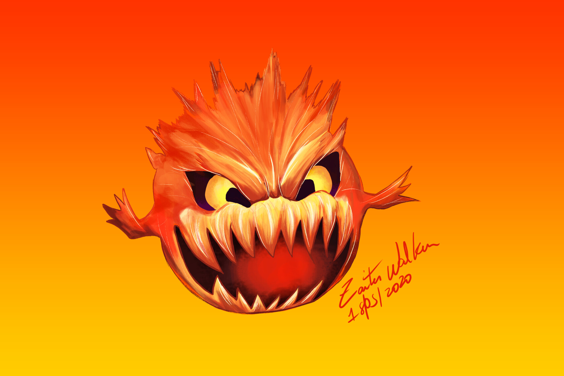 ArtStation - Just a Fanart - Bomb from FFVIII