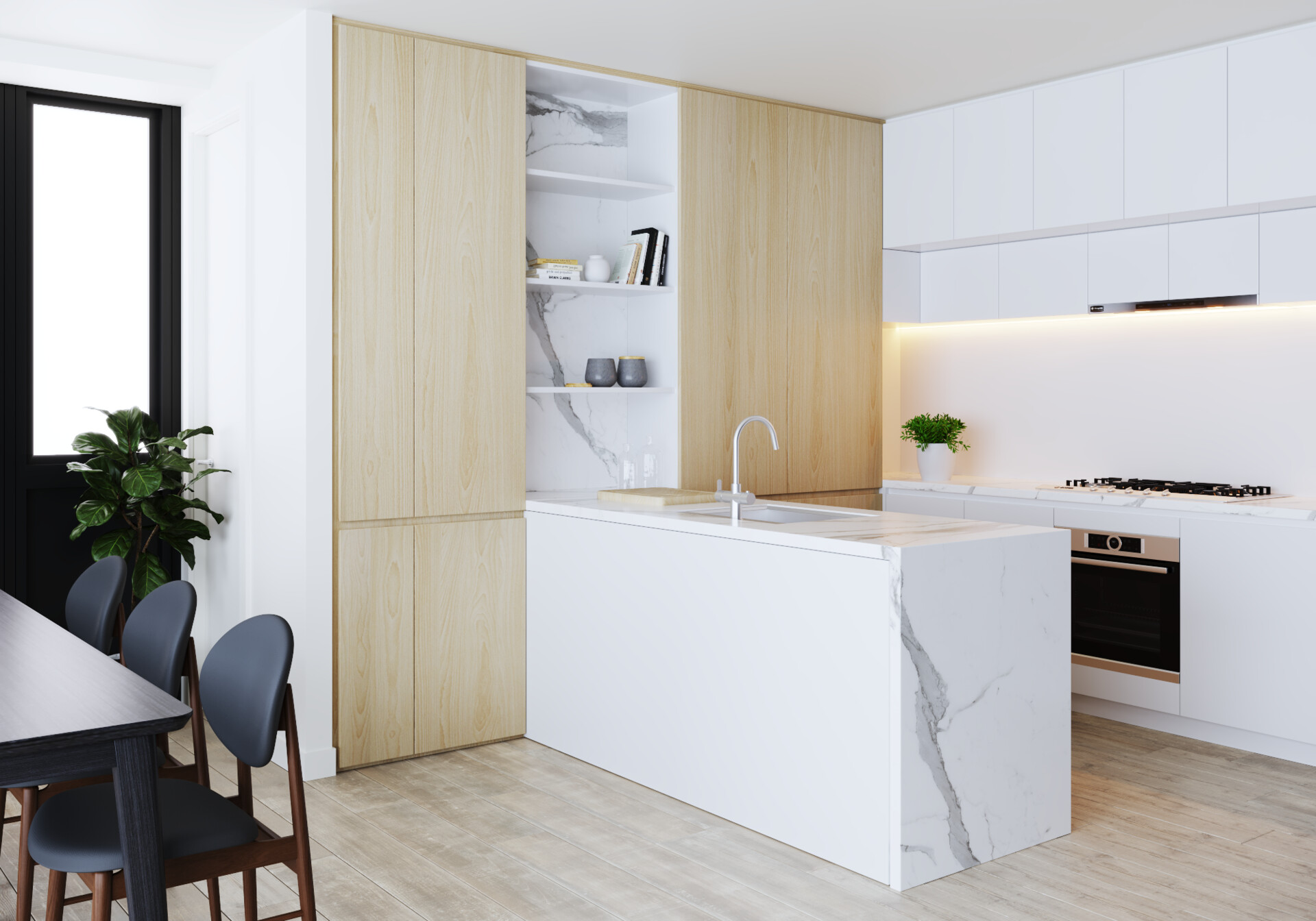 ArtStation - White Kitchen Reference by Image (CHT Architects)