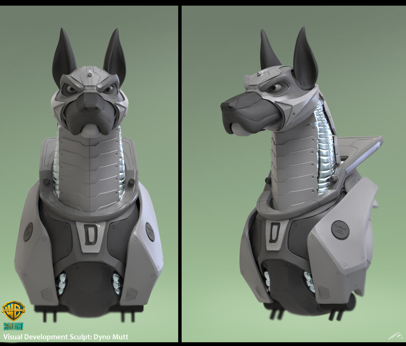 Chadwick Dusenbery - Scoob!: Visual Development Sculpt "DynoMutt"