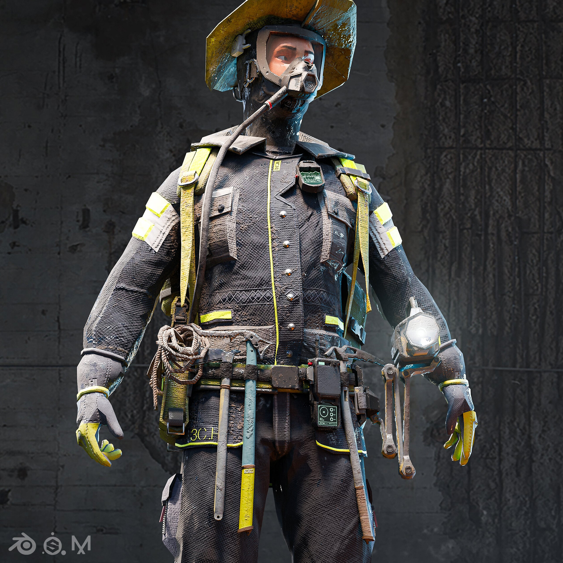 ArtStation - Firefighter (free download)