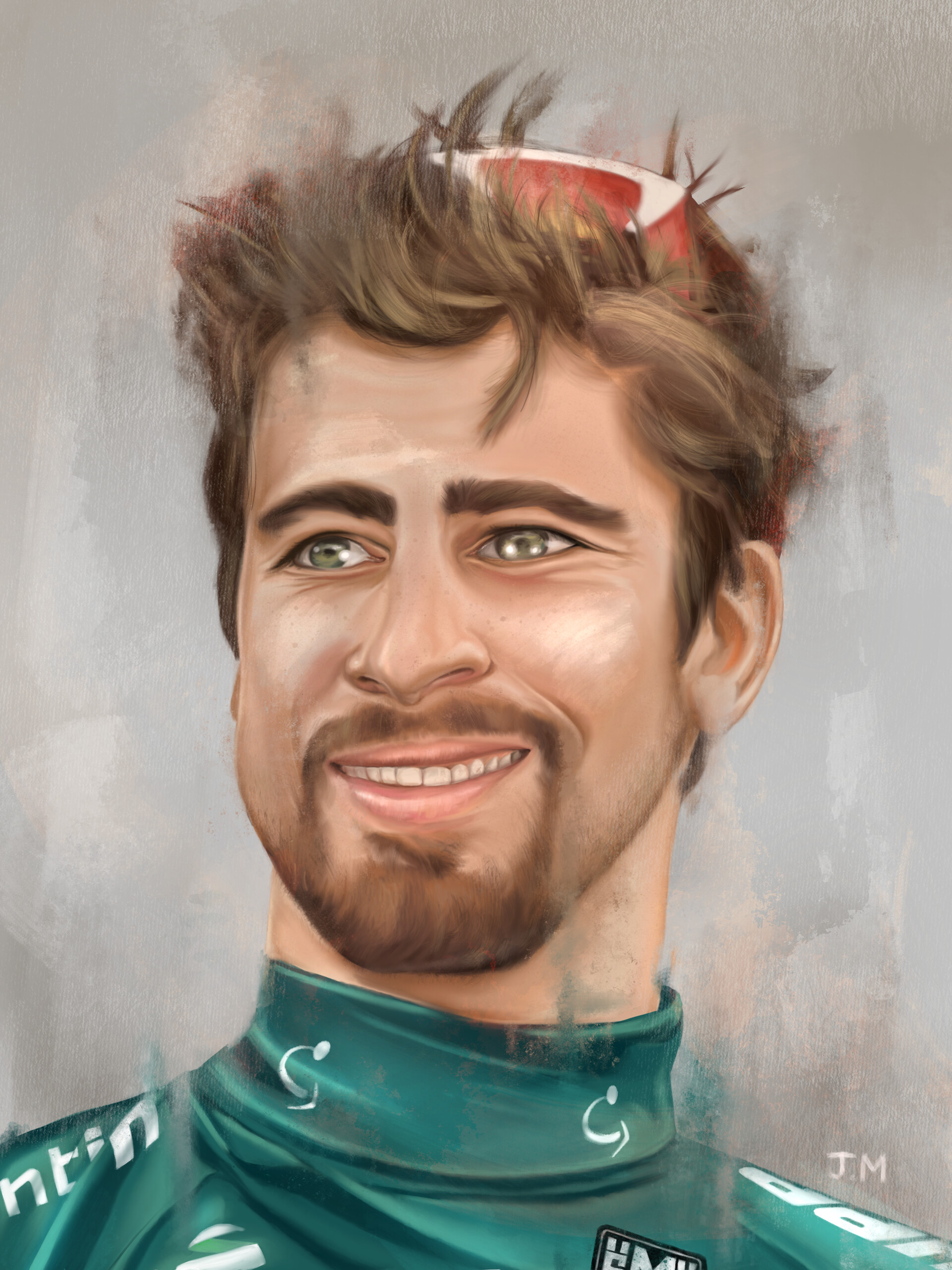 ArtStation - Peter Sagan Portrait - World Champion Cyclist