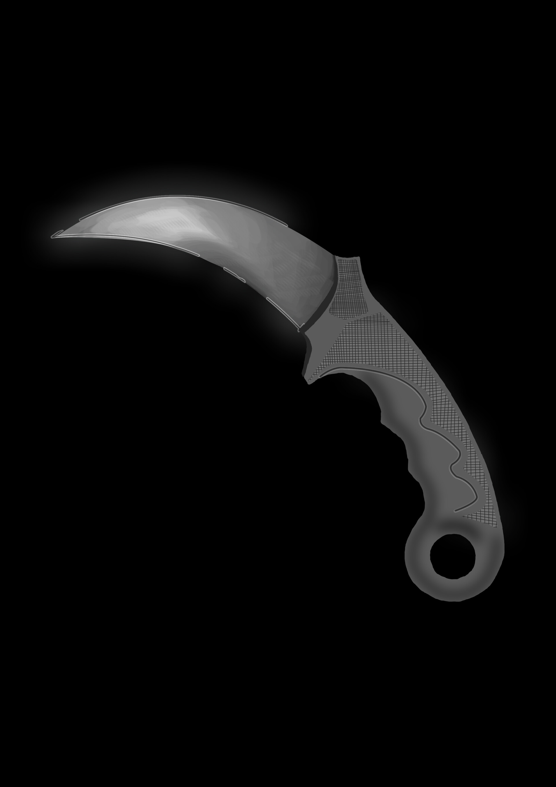 ArtStation - Karambit knife concept