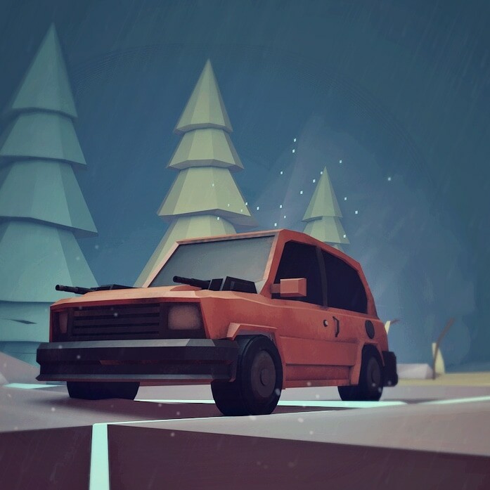 ArtStation - LOW POLY CAR