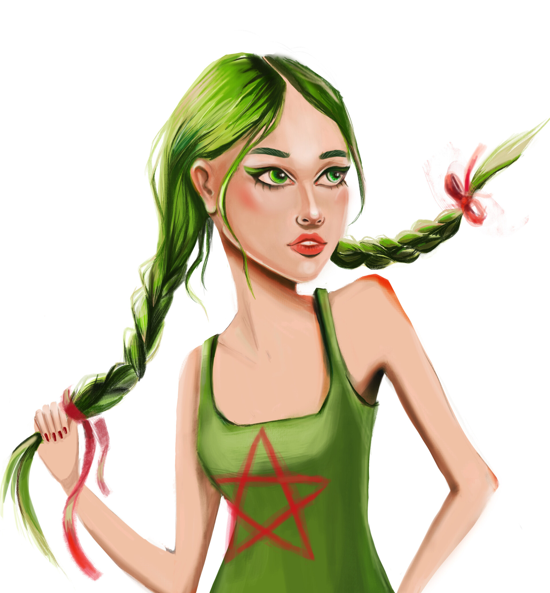 ArtStation - green girl