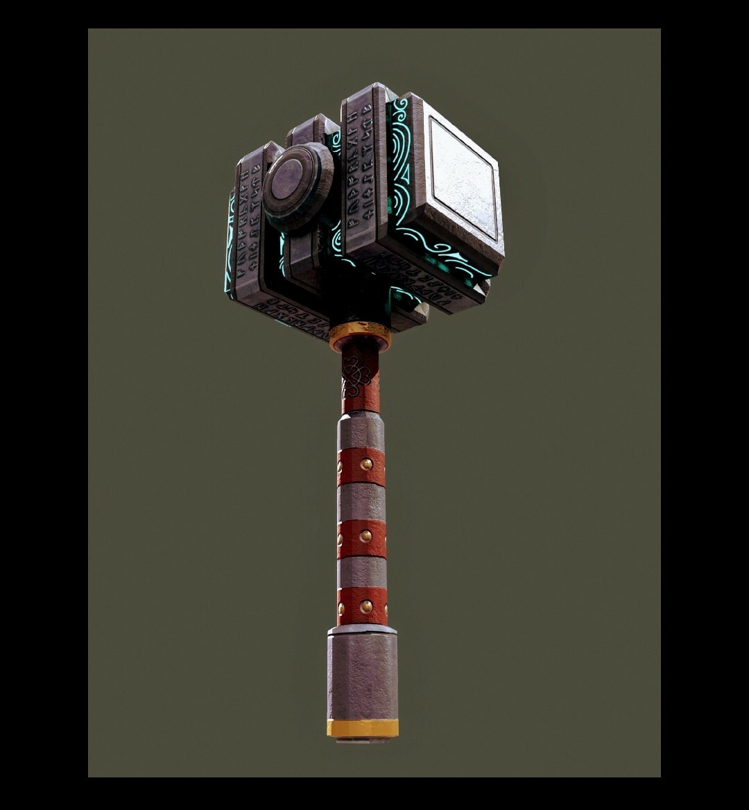 ArtStation - Thor hammer