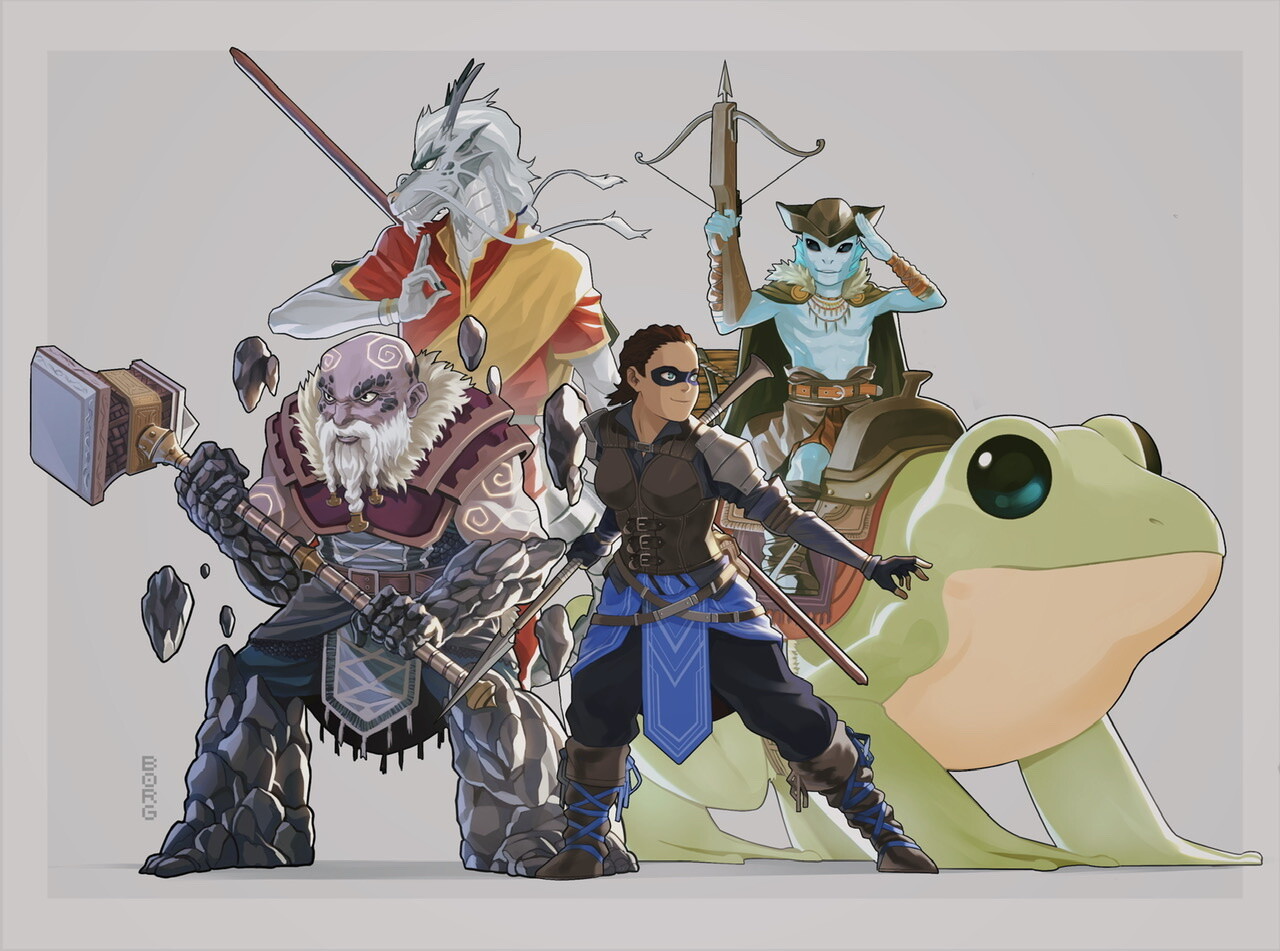 ArtStation - Commission - D&D Party