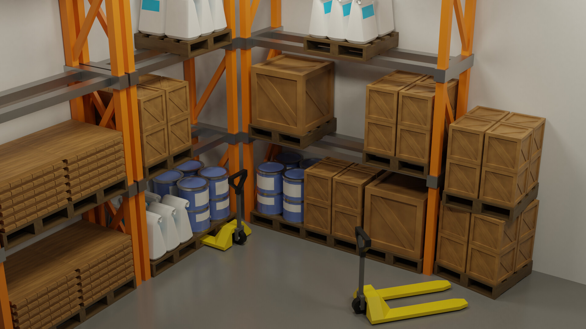 ArtStation - Low Poly Warehouse