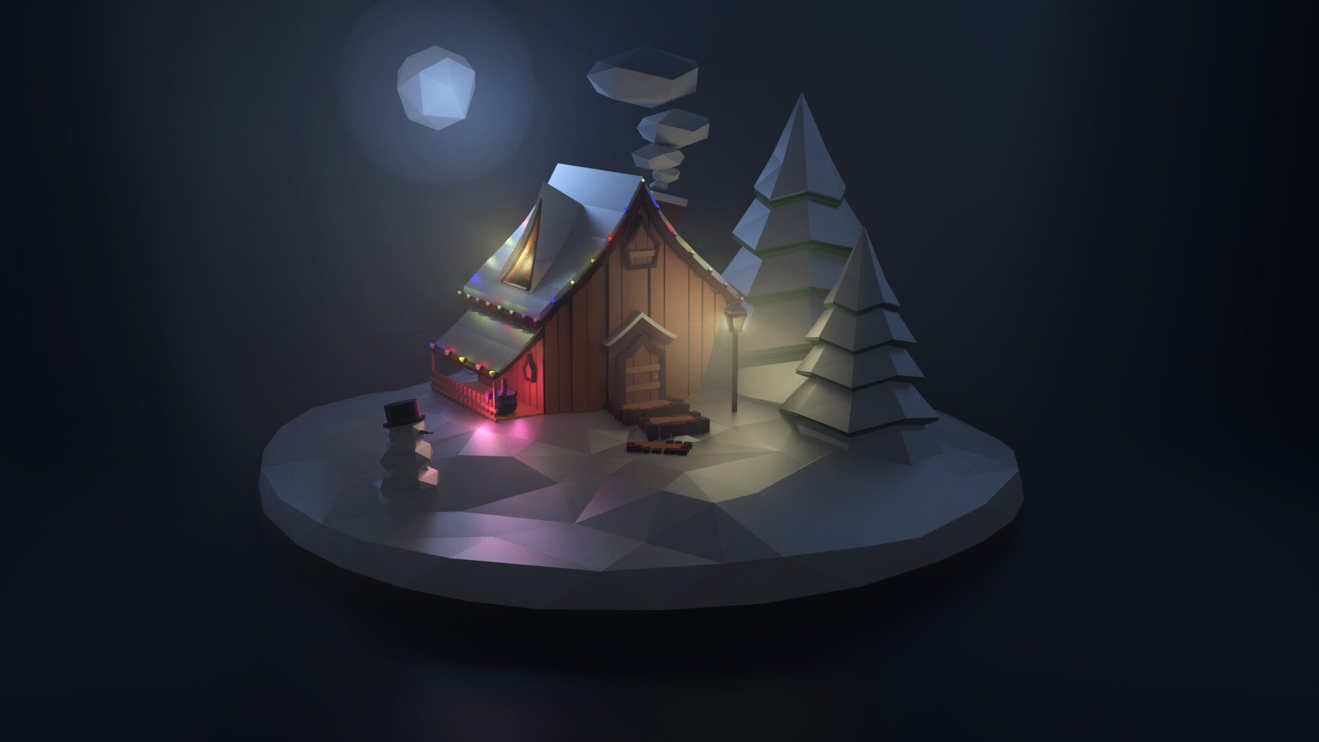 ArtStation - Christmas Low Poly