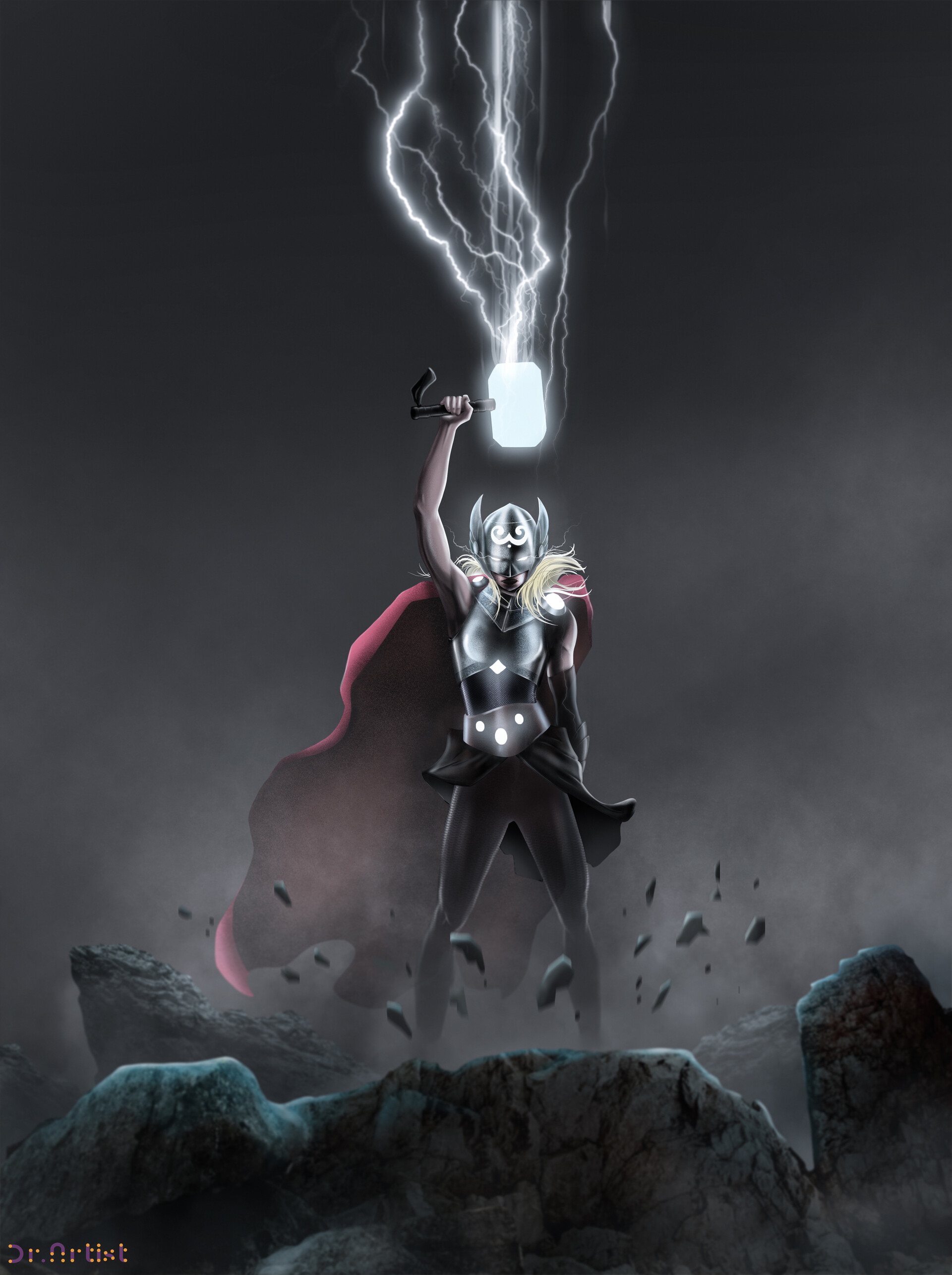 ArtStation - Lifting Mjolnir
