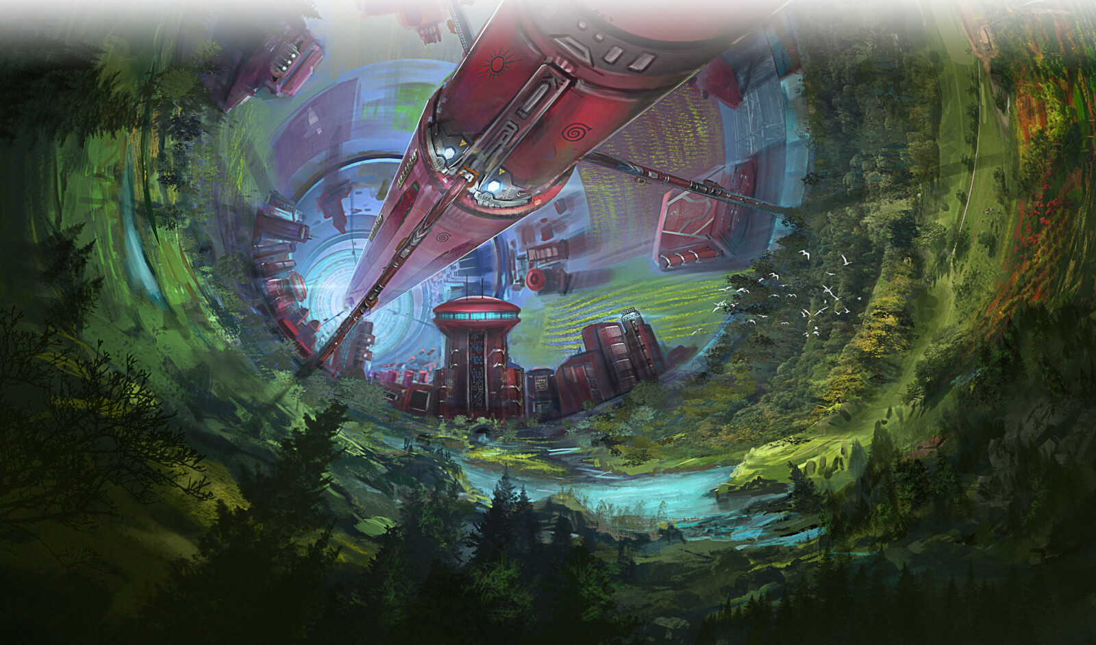 Sebastien Hue - Starfinder Environment Concepts