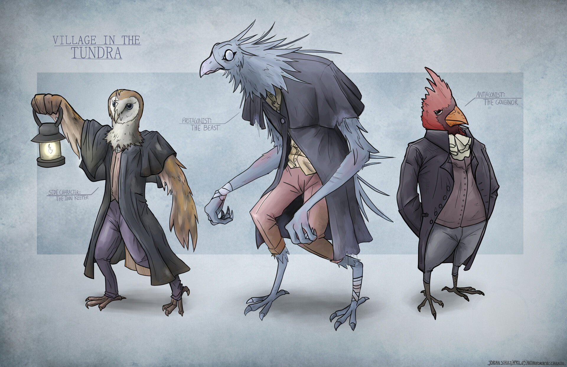 how to draw anthro characters