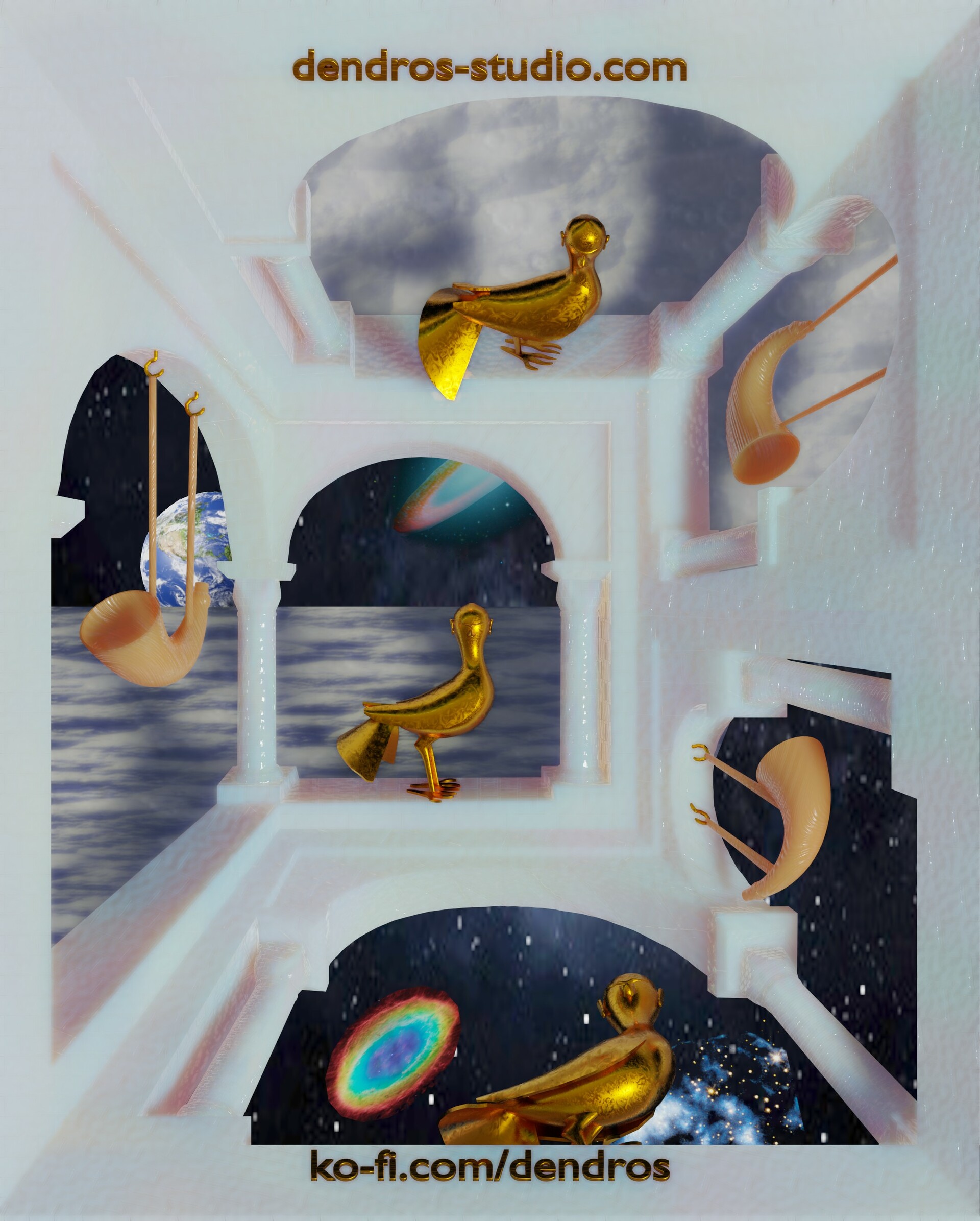 Andrés Cortés-Dávalos - M. C. Escher tributes