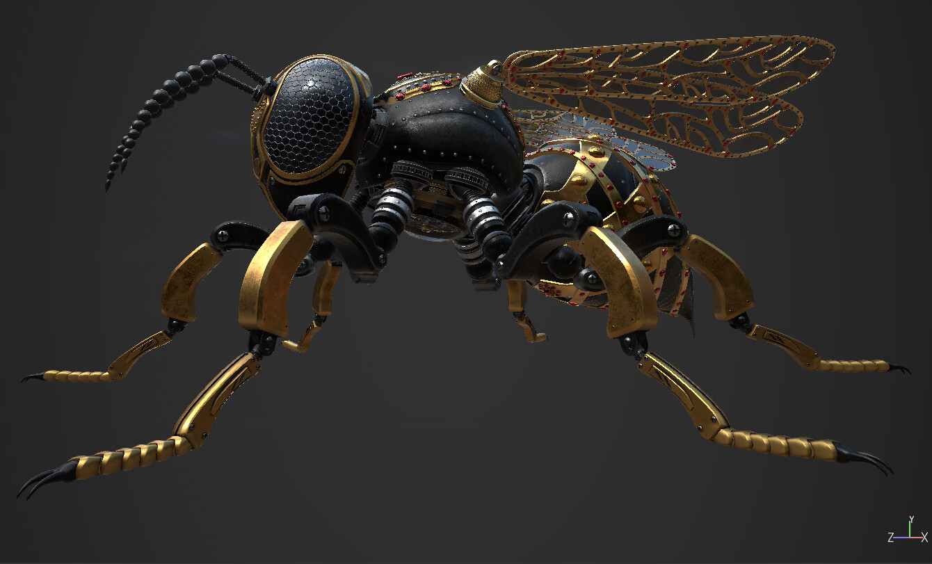 ArtStation - robotic Bee